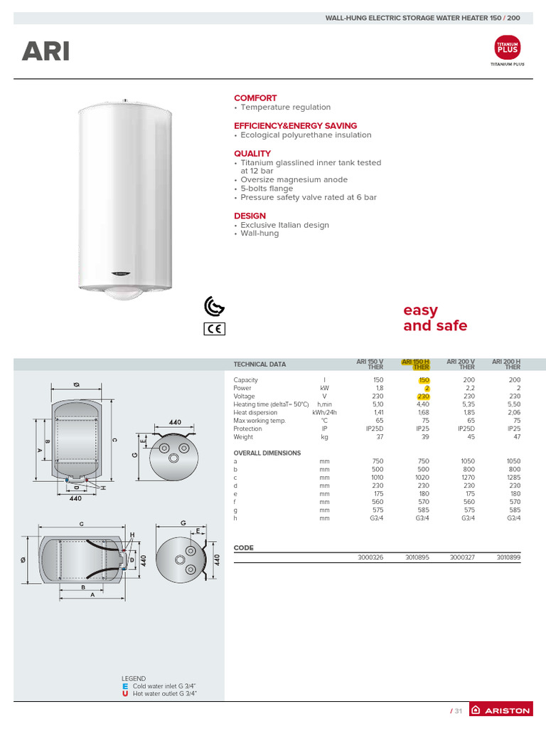 Ari - Datasheet - 14504-R0 | PDF