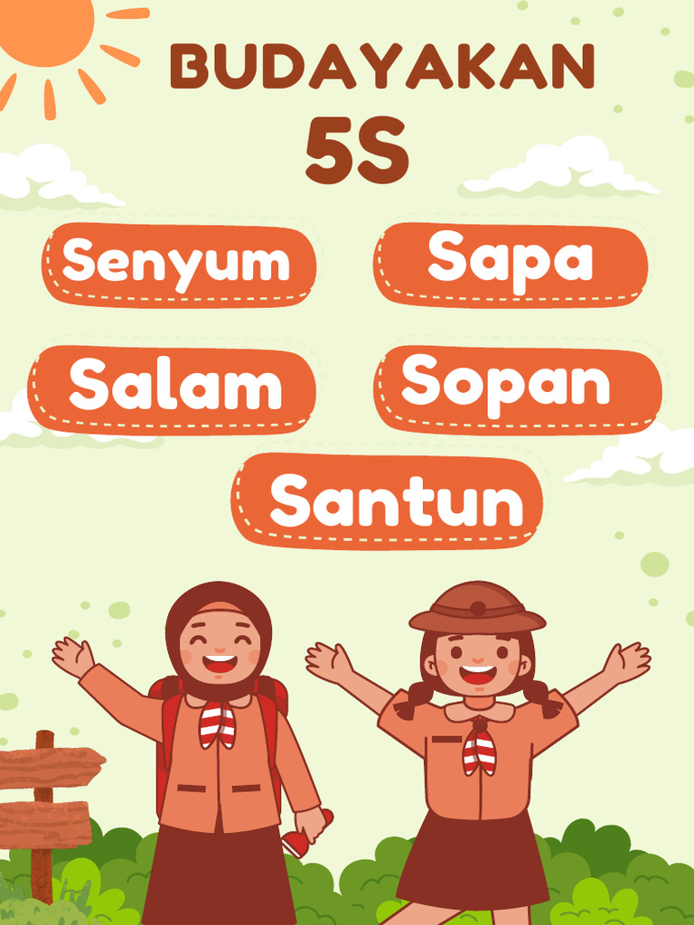 Budayakan 5S Poster Sekolah | PDF