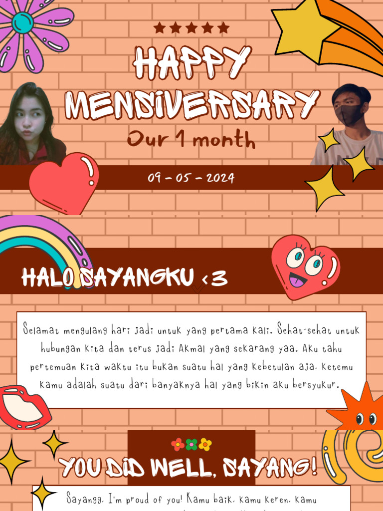 Happy 1-Month Mensiversary, Sayangku! | PDF | Wellness