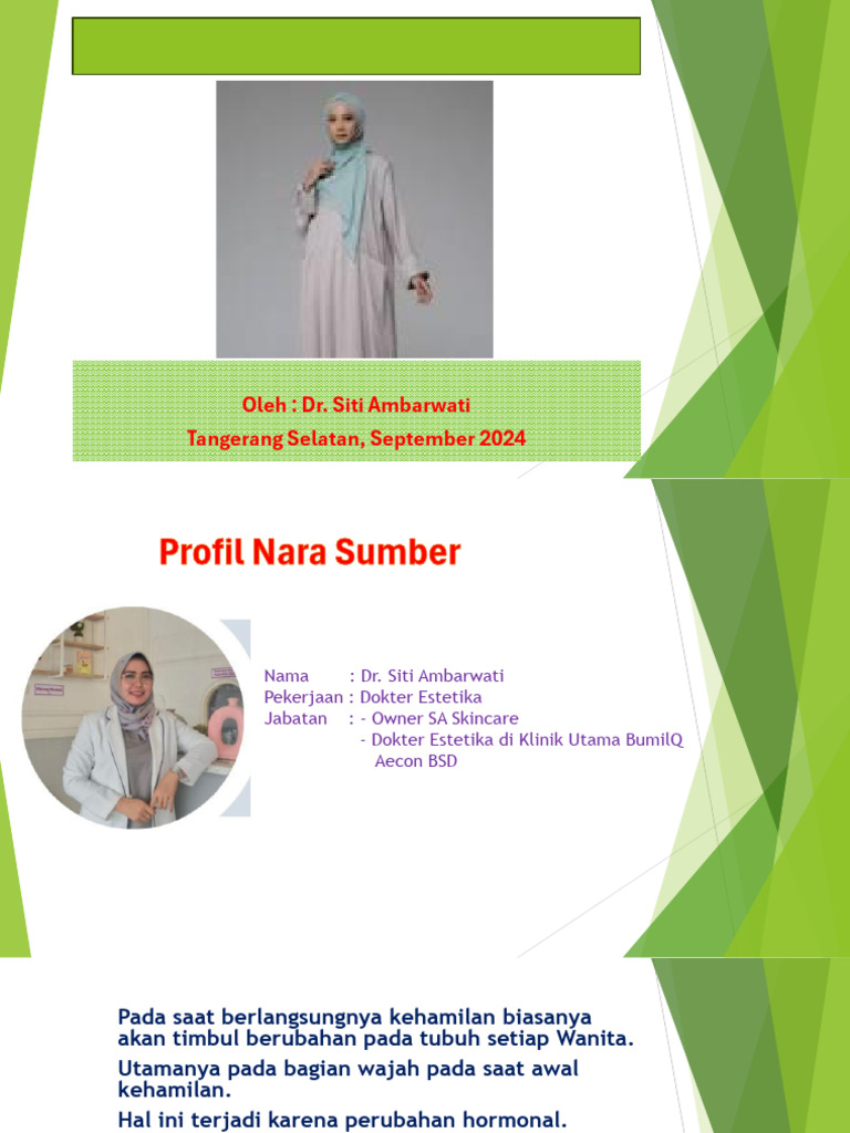 PPT Ibu Hamil Kulit Sehat | PDF | Kesehatan Holistik | Sains & Matematika