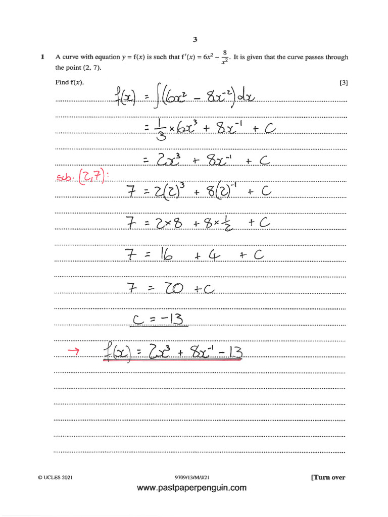 A Integration Equation of Line 2 | PDF