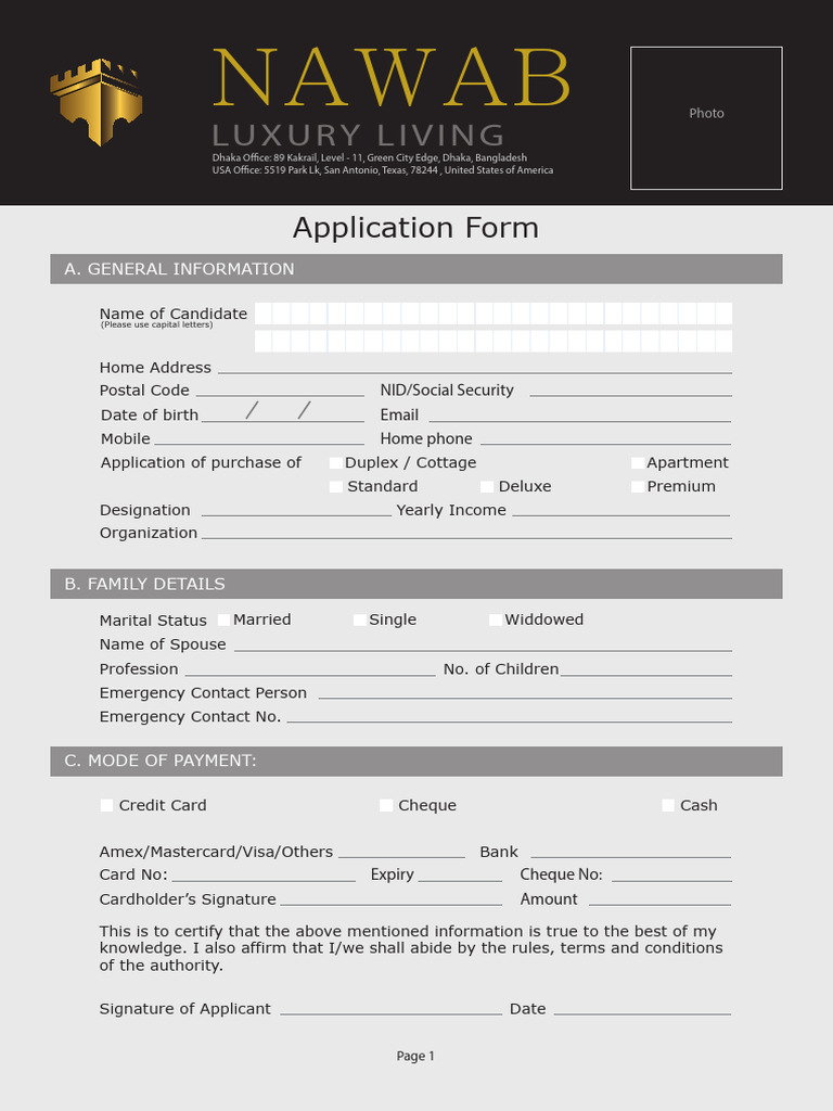 NLR - Application Form (Update On 12.09.24) | PDF