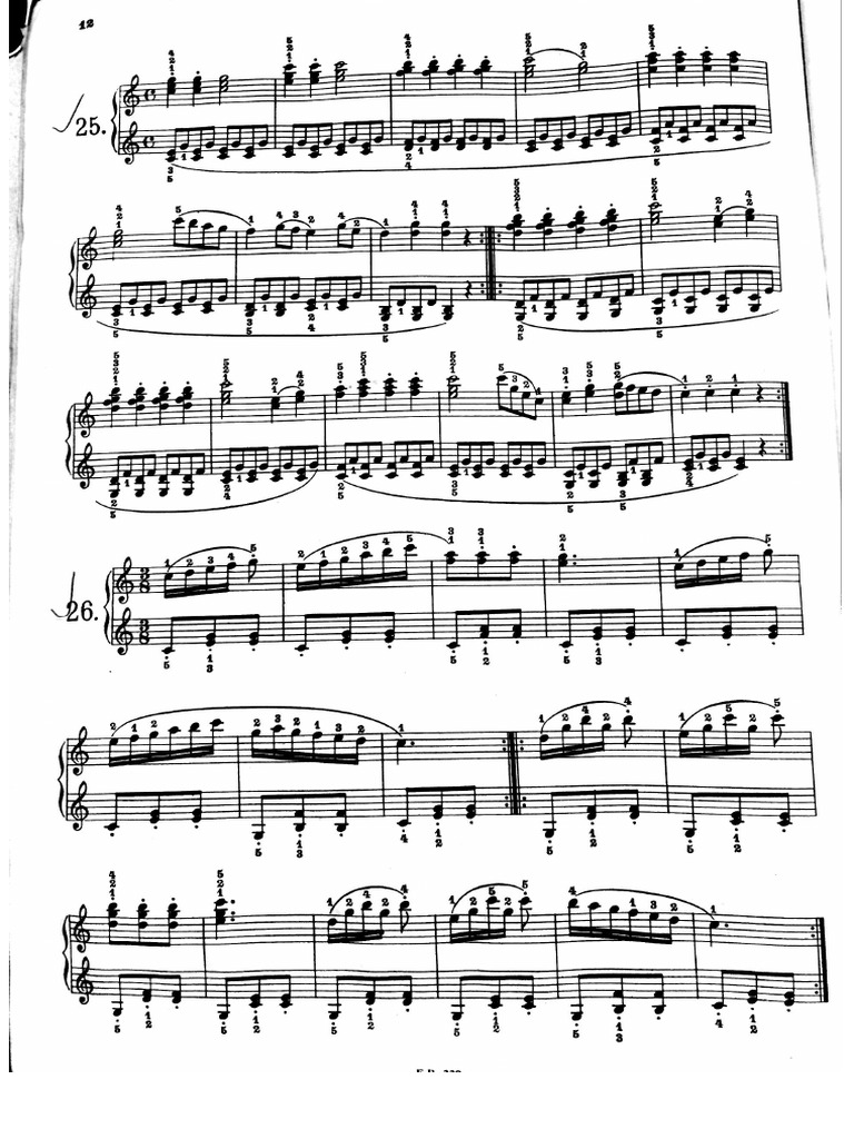 Czerny Op. 599 No. 25-26 | PDF