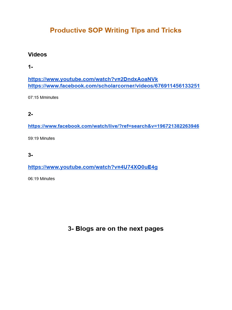 Global UGRAD SOP Writing Techniques | PDF | Career & Growth