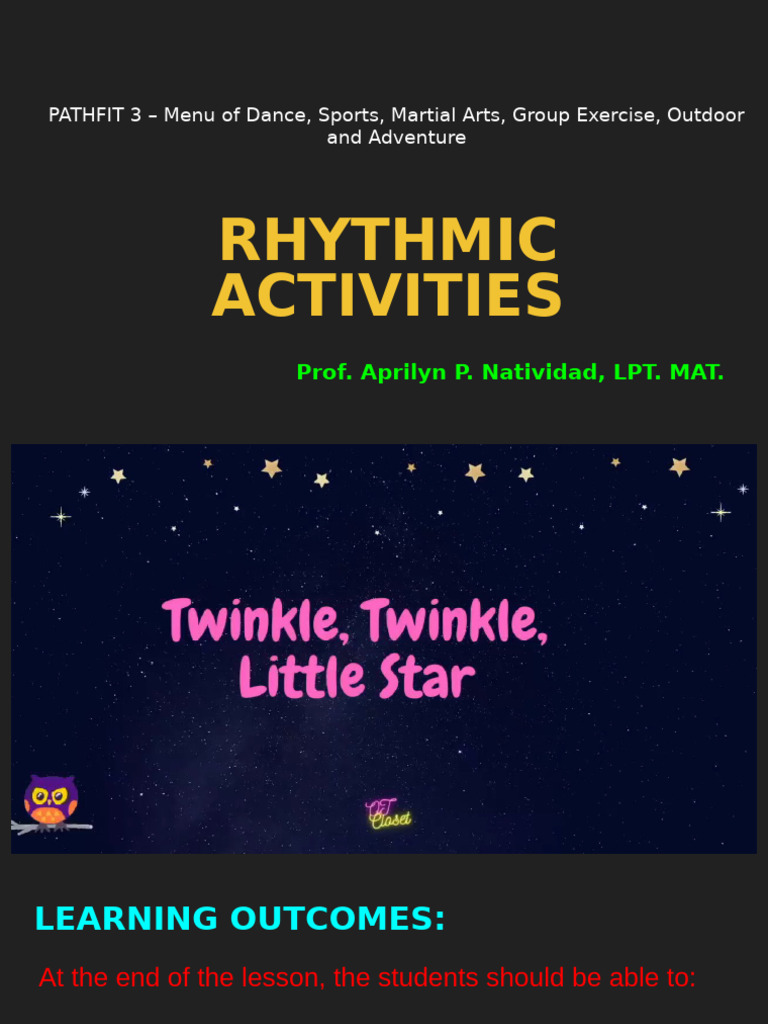 PATHFIT 3 Lesson 1 | PDF