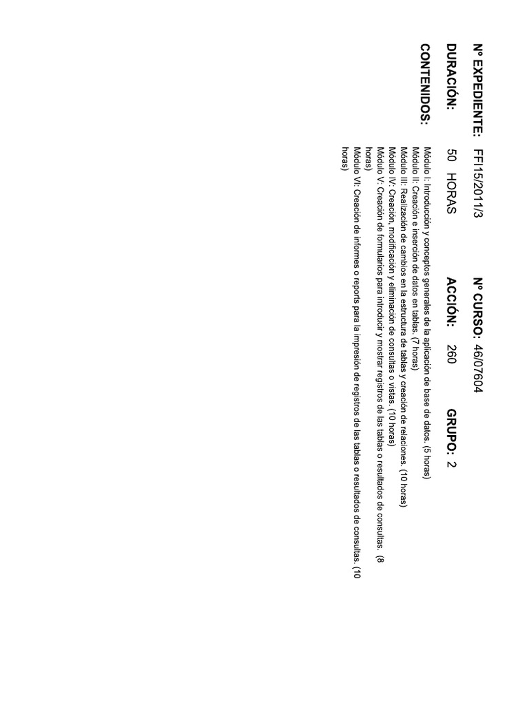 Curso Aplicaciones BBDD | PDF