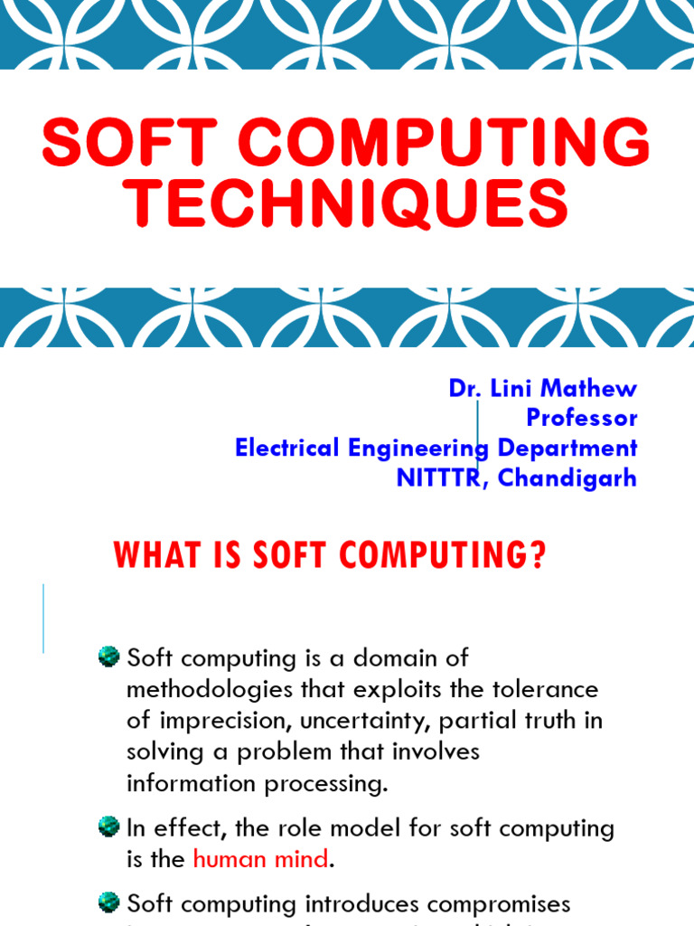Introdctn To Soft Computing Technqs | PDF