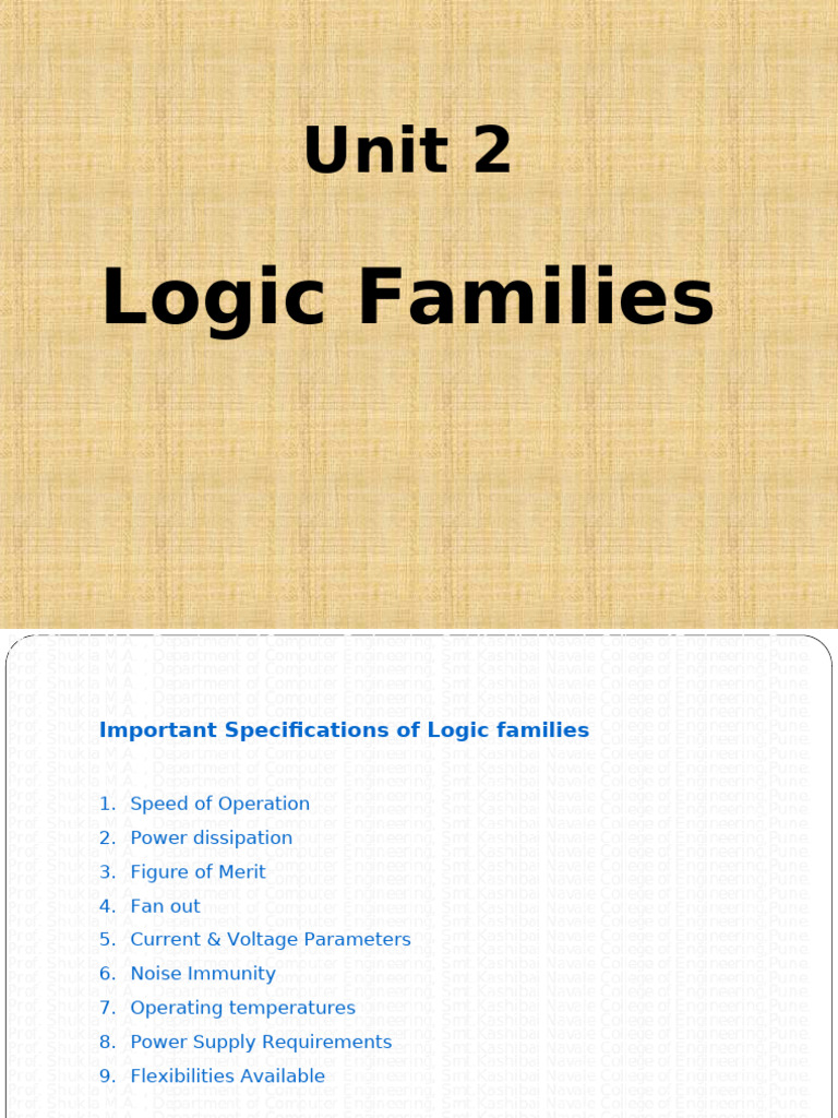 Logic Families Updated | PDF