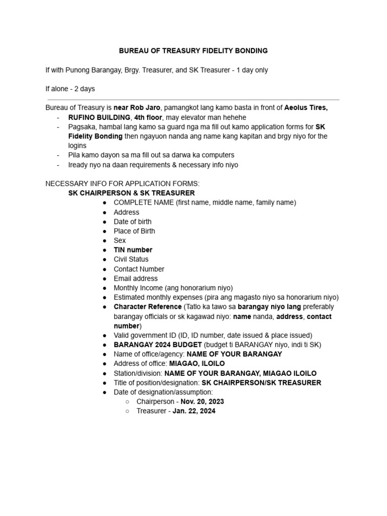 BTr-Fidelity-Bonding | PDF