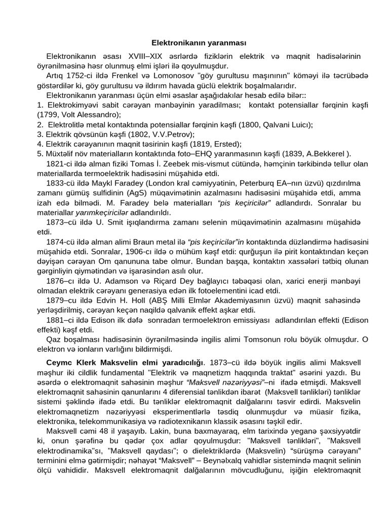 Elektronika. Tranzistorlar | PDF
