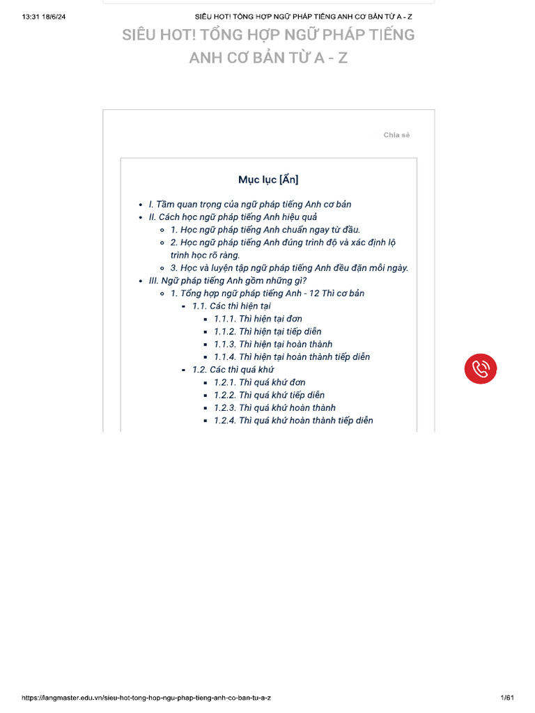 Cau Truc Tieng Anh | PDF