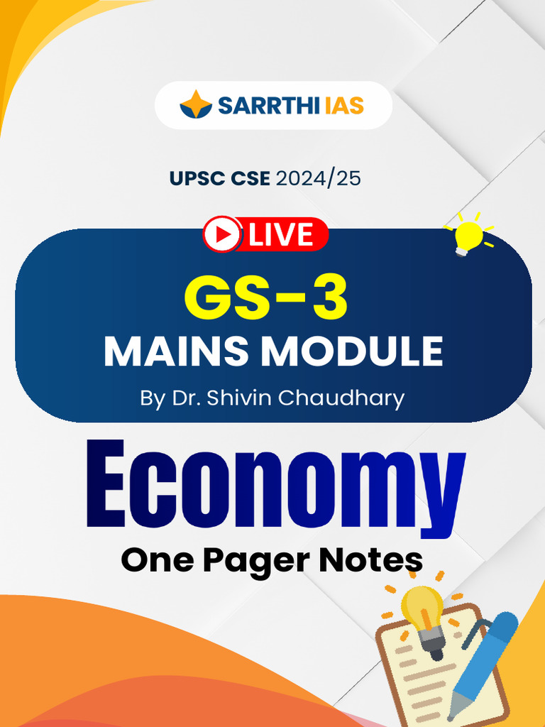 Economy One Pager Notes FINAL | PDF