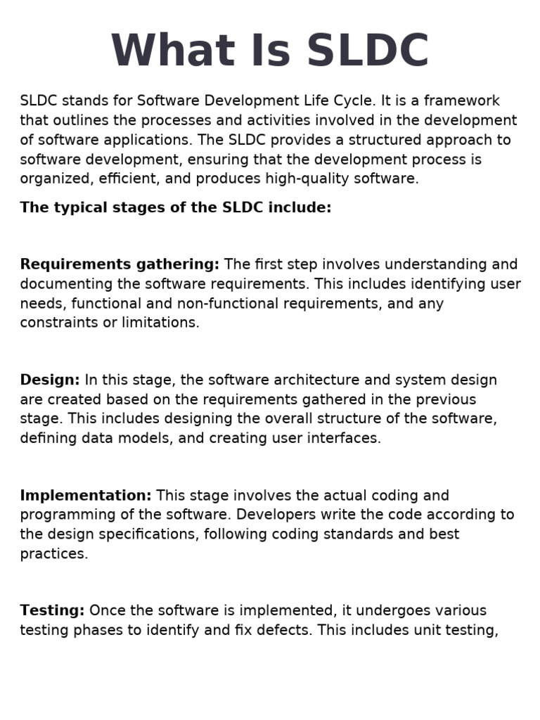 Blog What Is SLDC | PDF