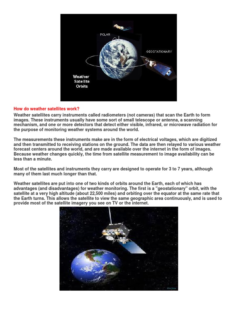 How Do Weather Satellites Work | PDF | Weather Satellite | Satellite