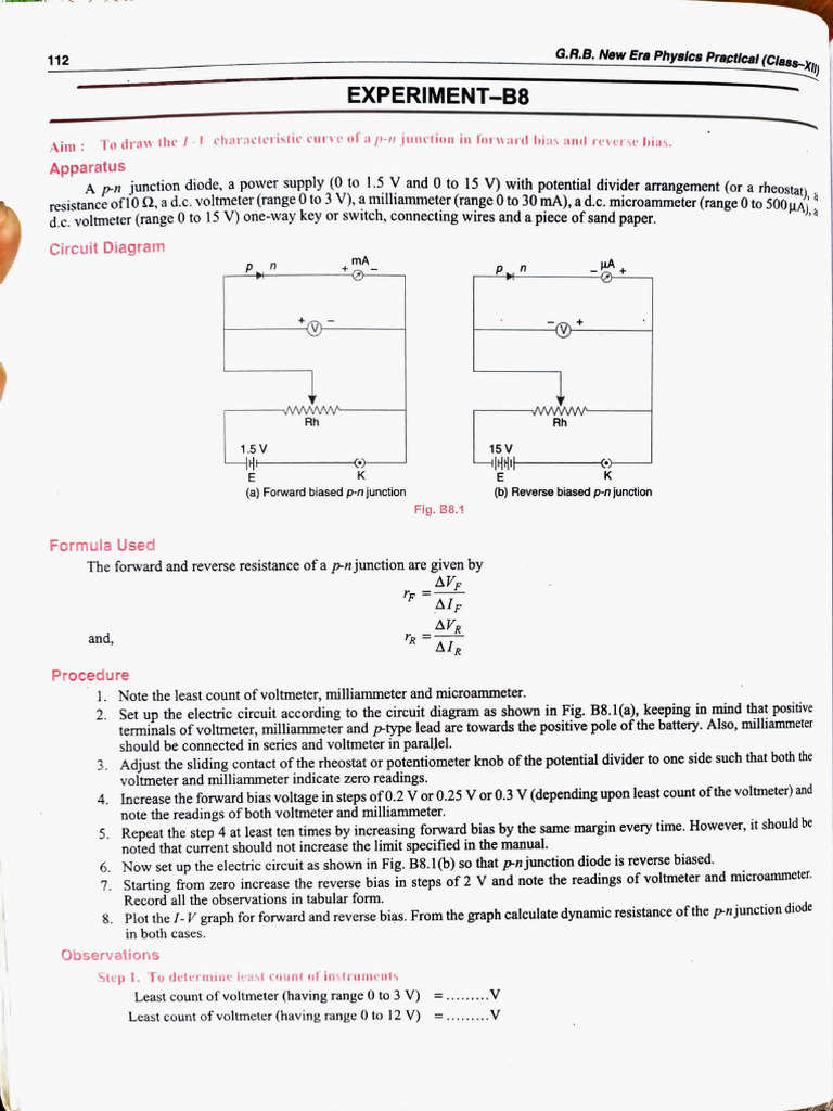 Class 12 Physics Expt 5 | PDF