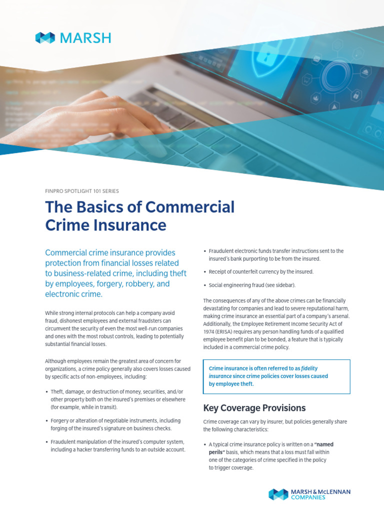 Crime Insurance | PDF | Insurance | Finance & Money Management