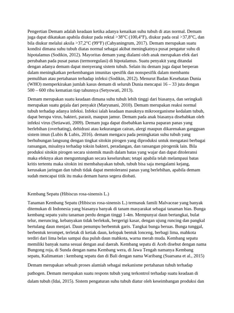 Definisi Demam | PDF