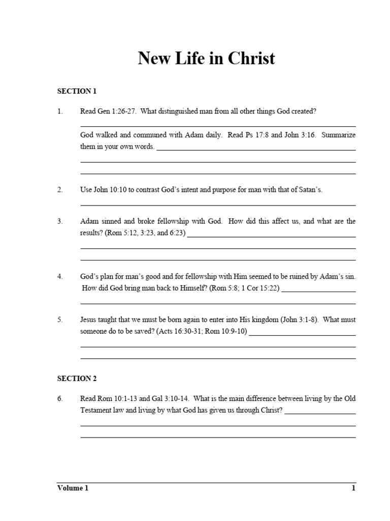 PTM 1.1 New Life in Christ (fillable) | PDF