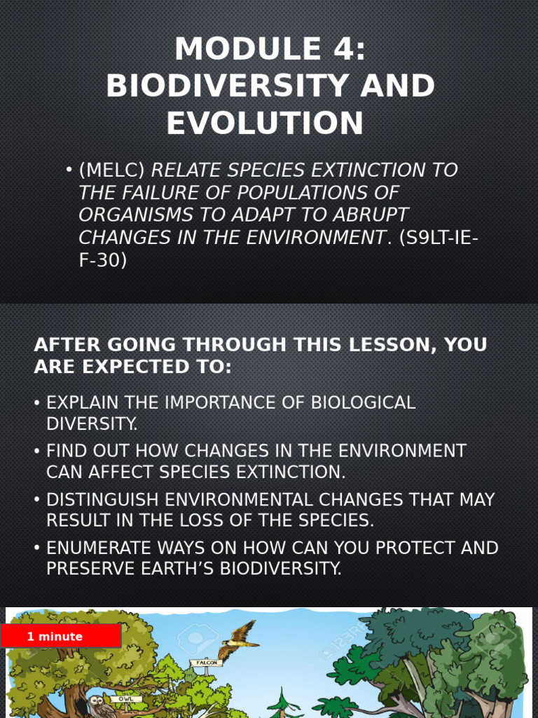 Module 4 Biodiversity and Evolution | PDF