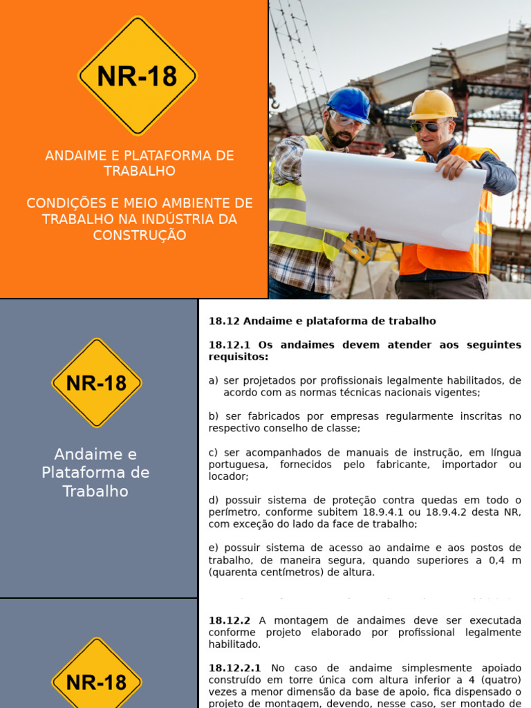 Andaime E Plataforma De Trabalho Pdf