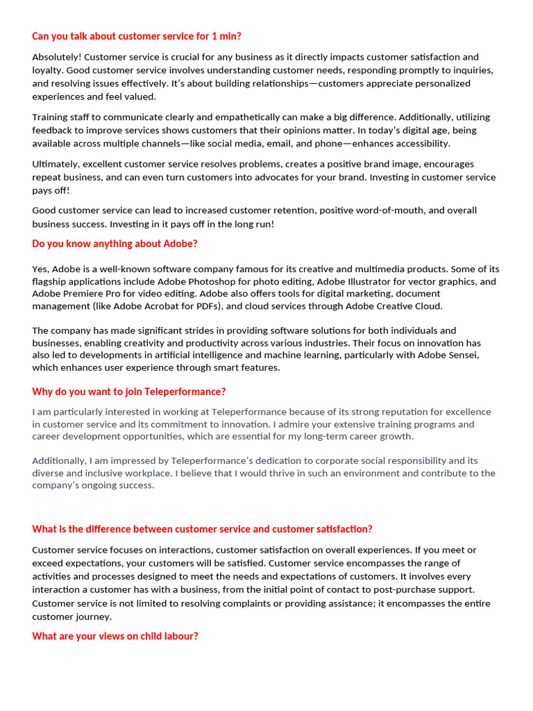 Interview Complete Guide TP | PDF