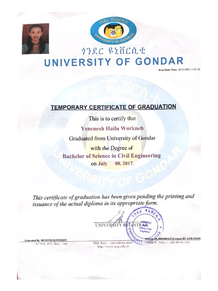 University of Gondar | PDF