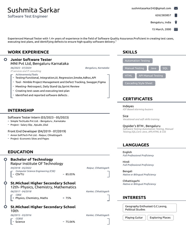 My Resume (1) | PDF