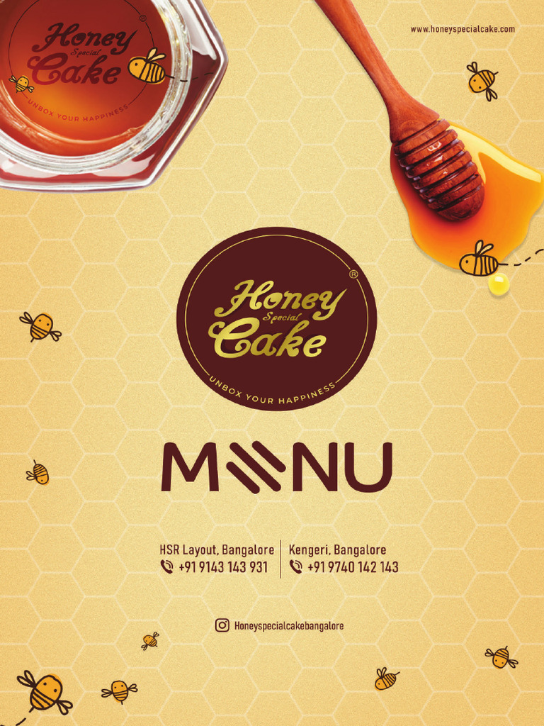 Honey Special Cake Menu | PDF