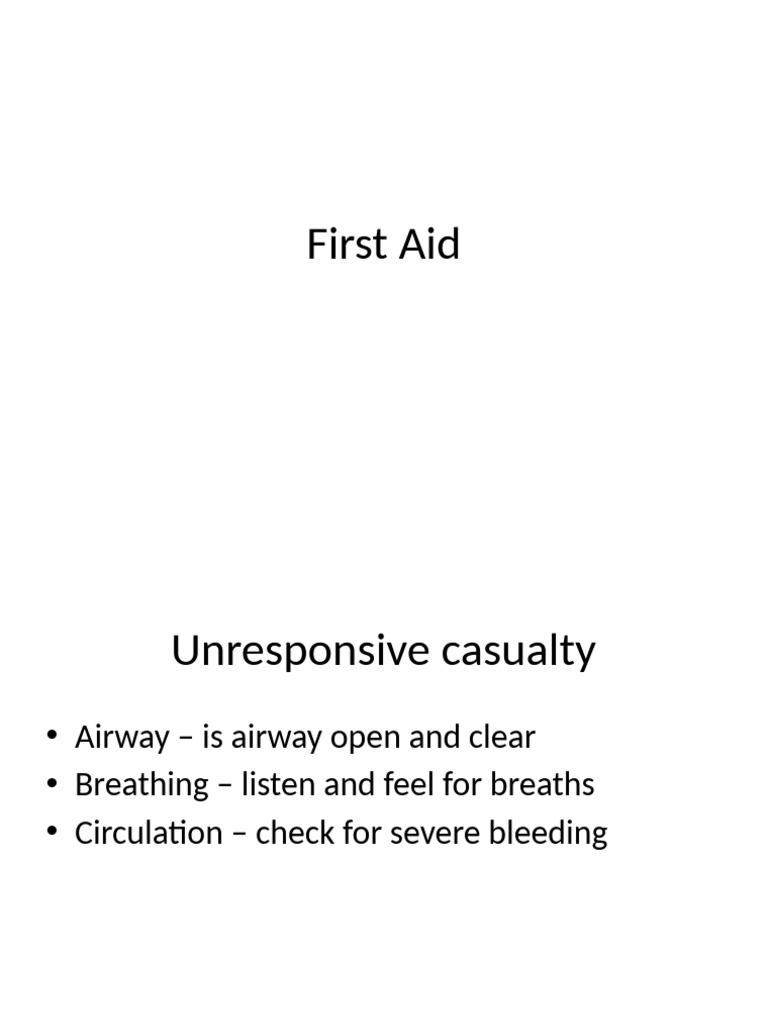 First Aid | PDF