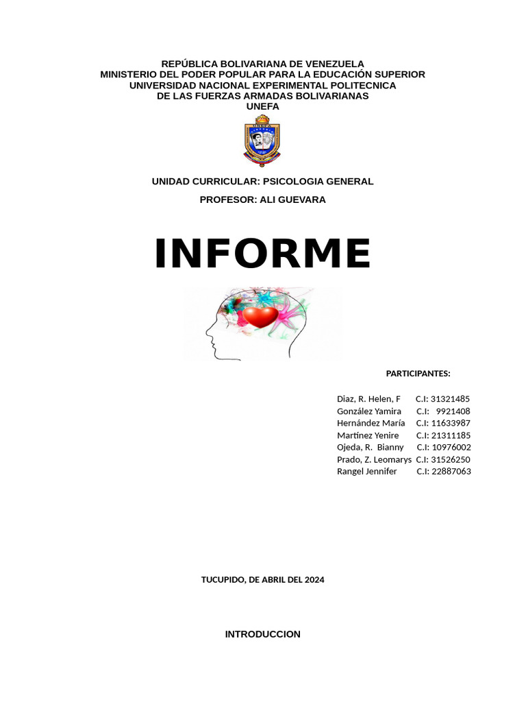 EXPOSICION INFORME 1 | PDF