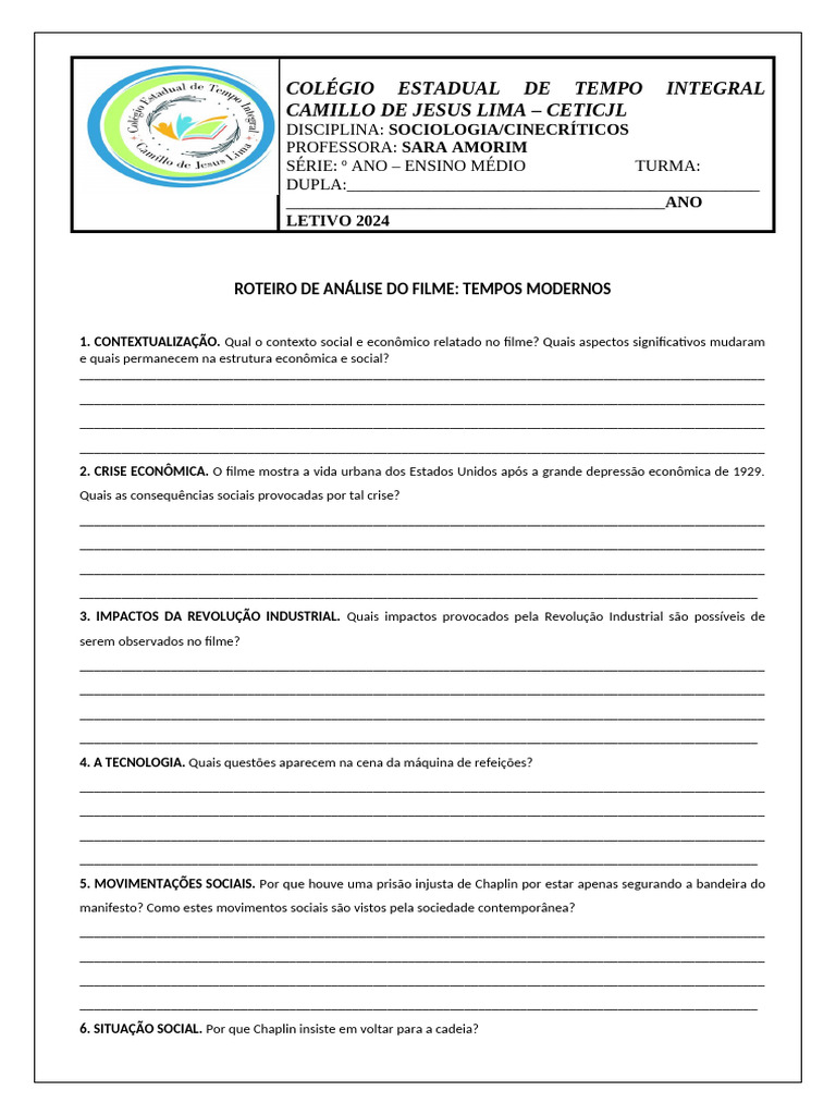 ANÁLISE FILMICA | PDF