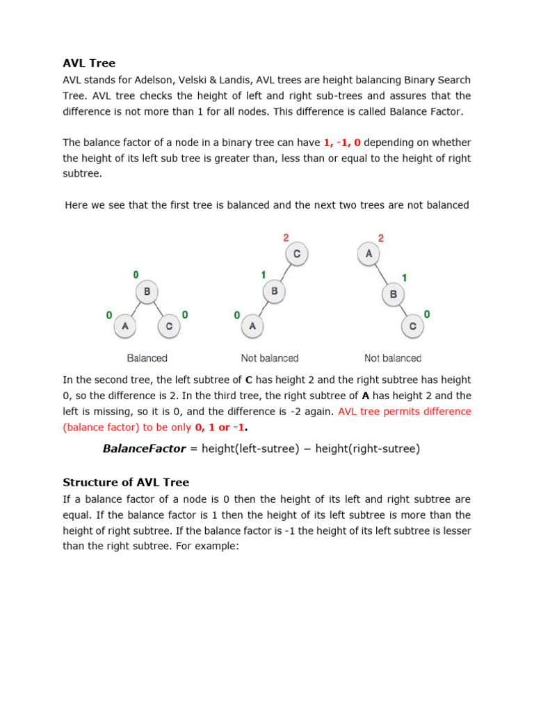 AVL Tree | PDF