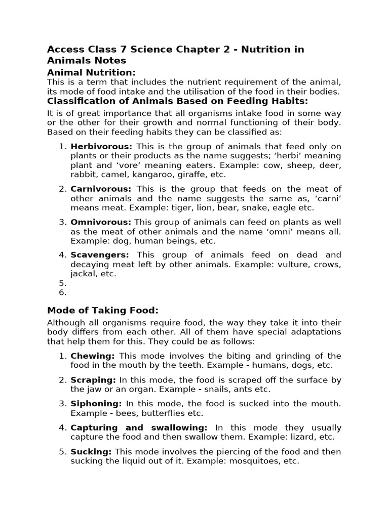 Access Class 7 Science Chapter 2 | PDF