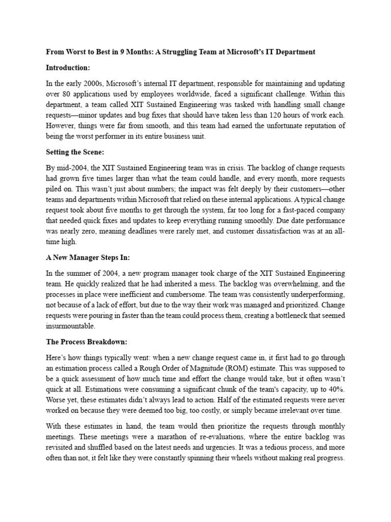 Microsoft Case | PDF