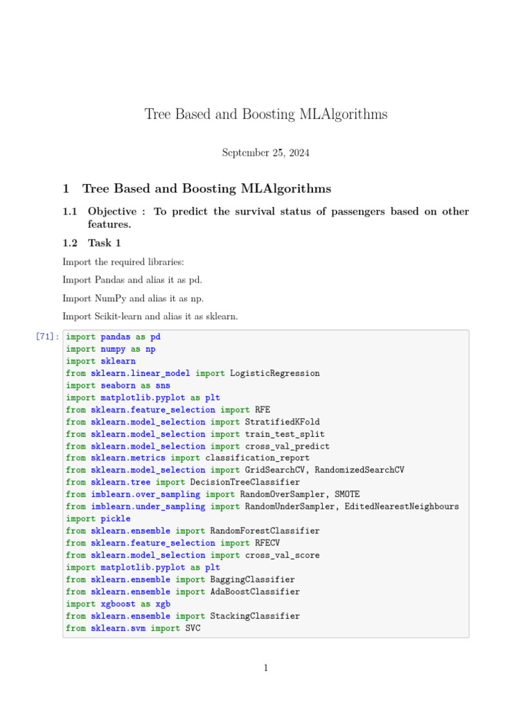 Tree Based and Boosting MLAlgorithms.pdf | PDF