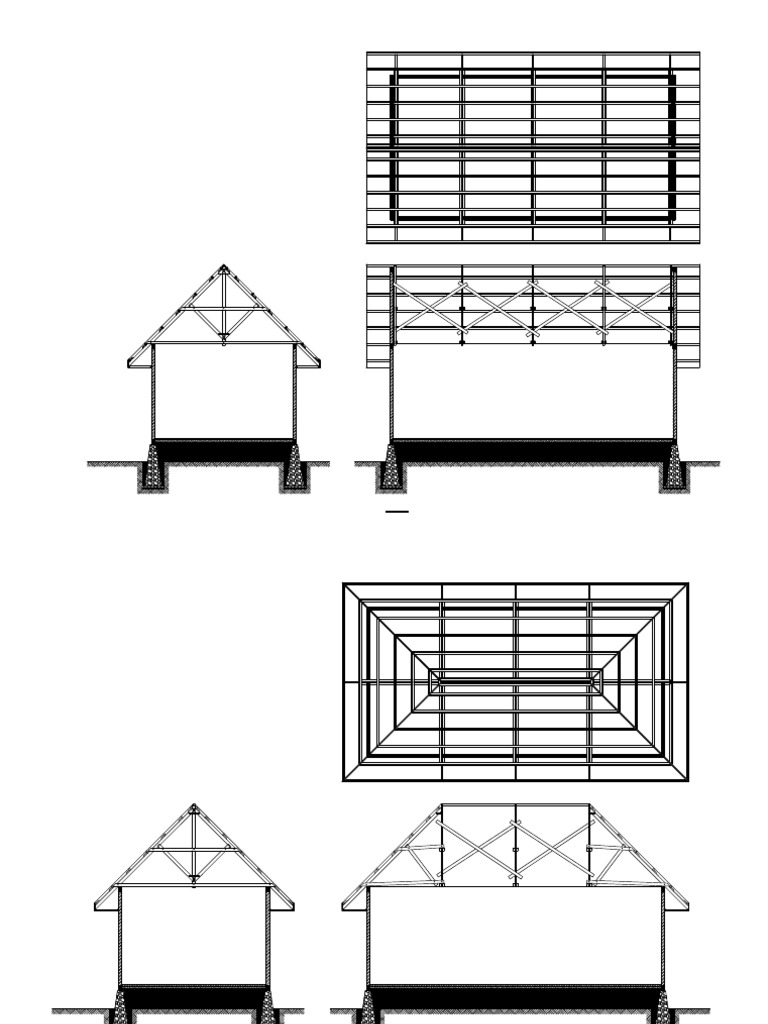 SKB Potongan Rencana Atap | PDF