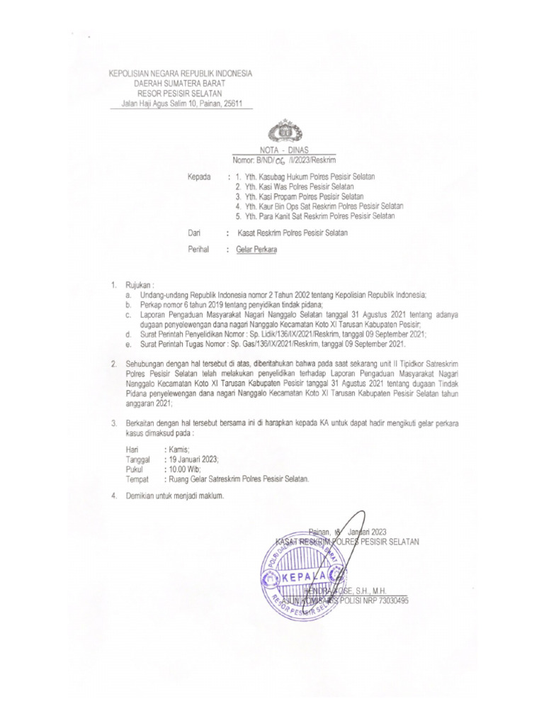 Kepolisian Negara Republik Indonesia | PDF