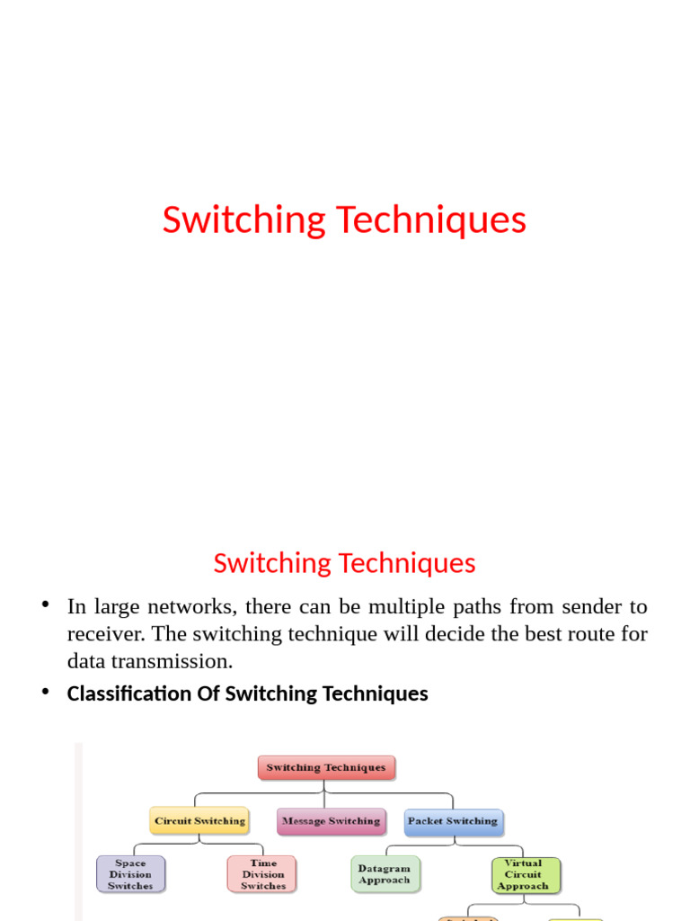 Switching techniques | PDF