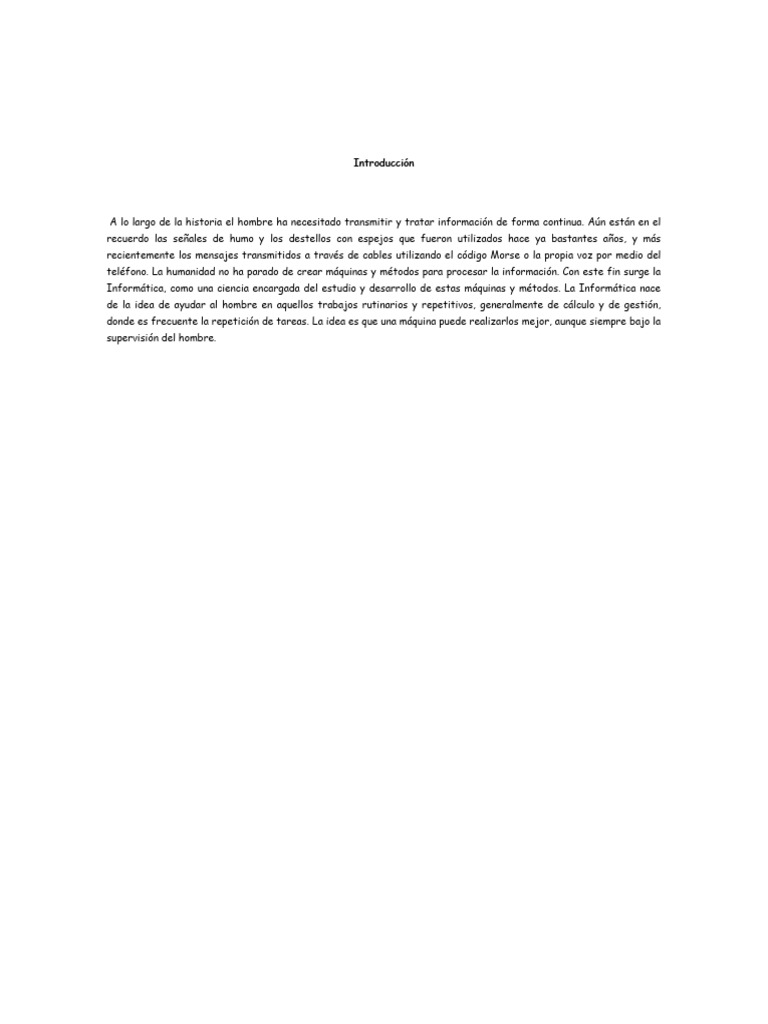 La Informatica-Resumen General | PDF