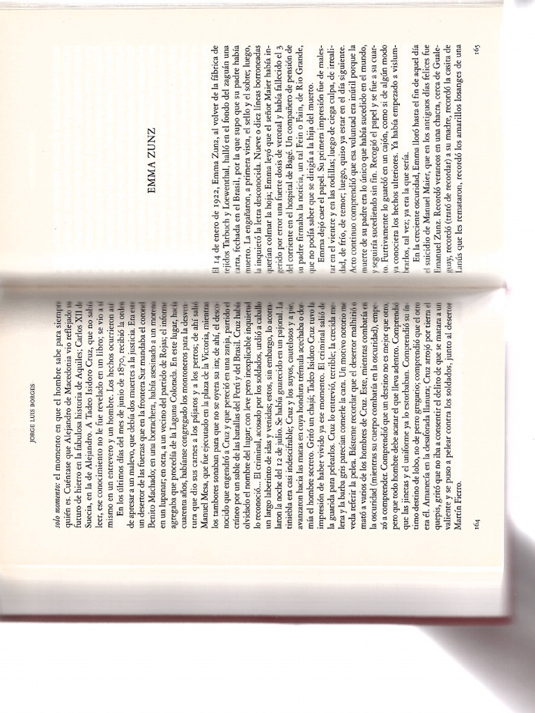 BORGES, J. L. - Emma Zunz | PDF