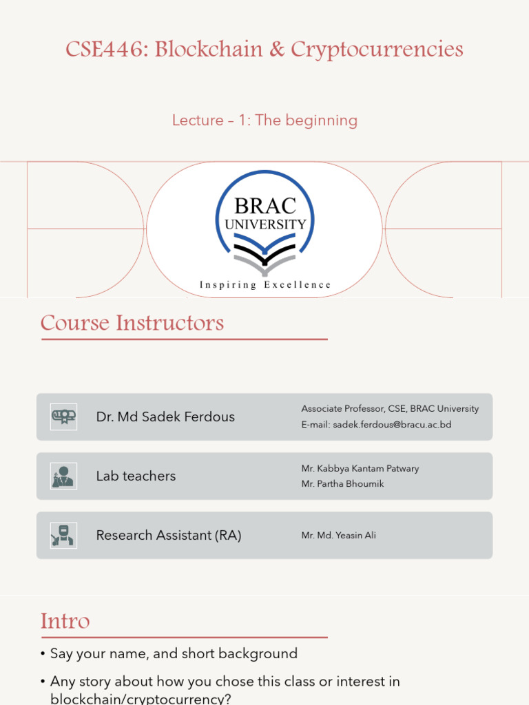 CSE446 Lecture 1 | PDF | Cryptography | Art