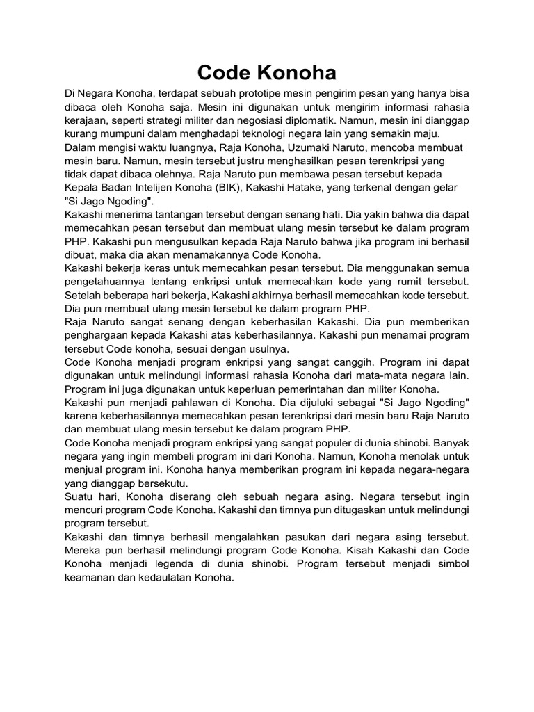 Tugas 3 Code Konoha | PDF