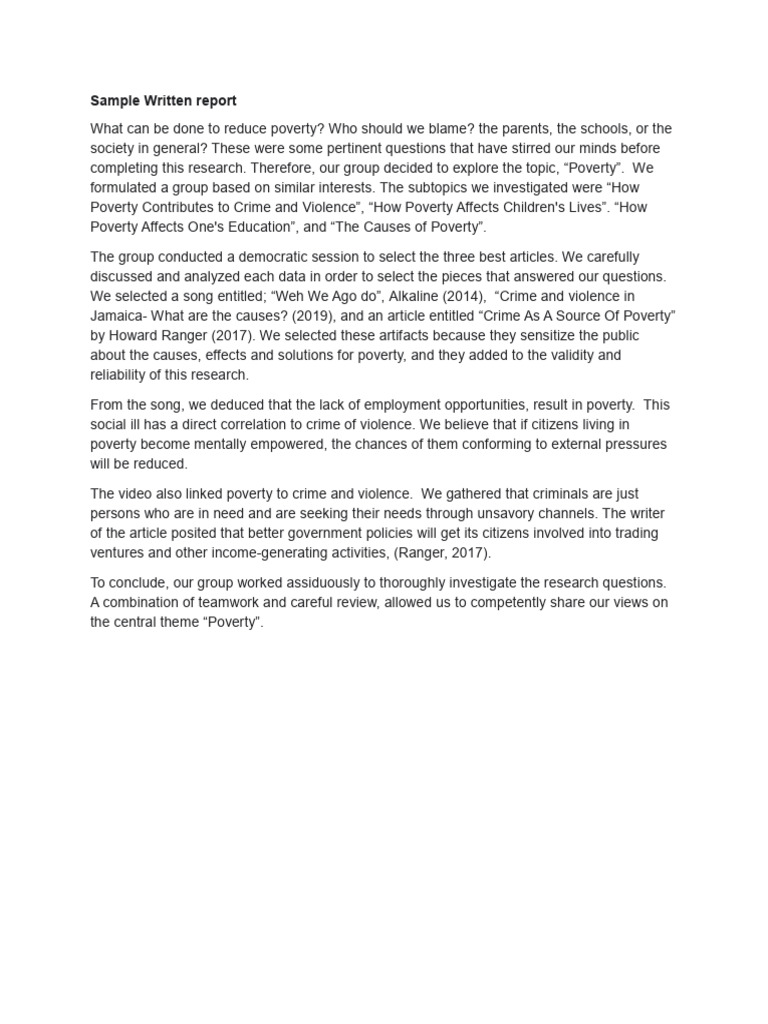 Sample+Written+Report | PDF