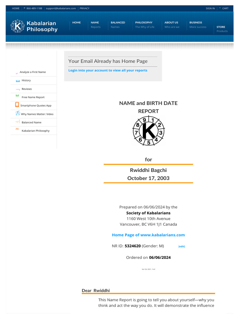 Name Report2-5324620 | PDF