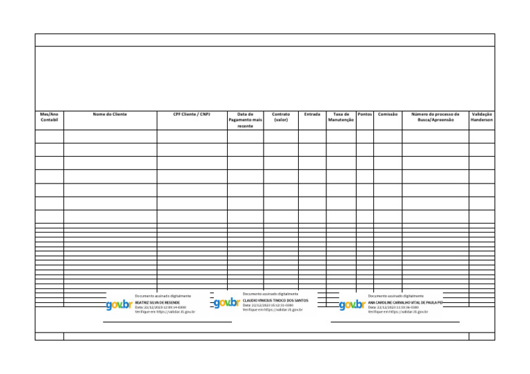 Planilha de Comissao - Claudio Assinado | PDF
