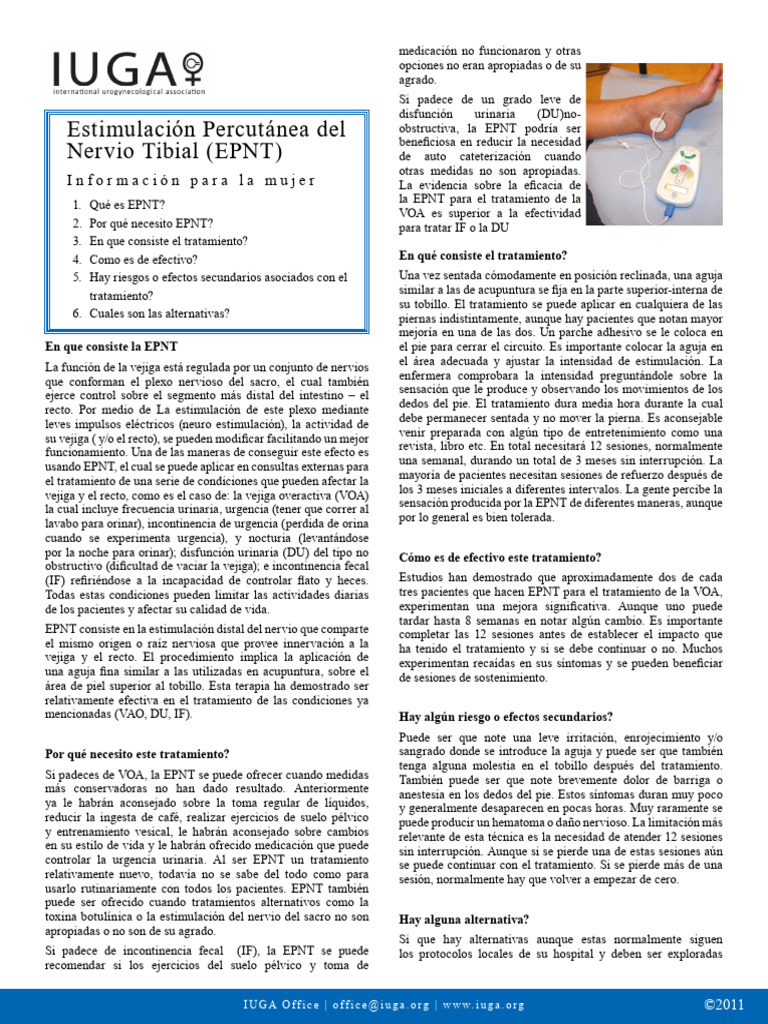 percutaneous-tibial-nerve-stimulation-spanish | PDF