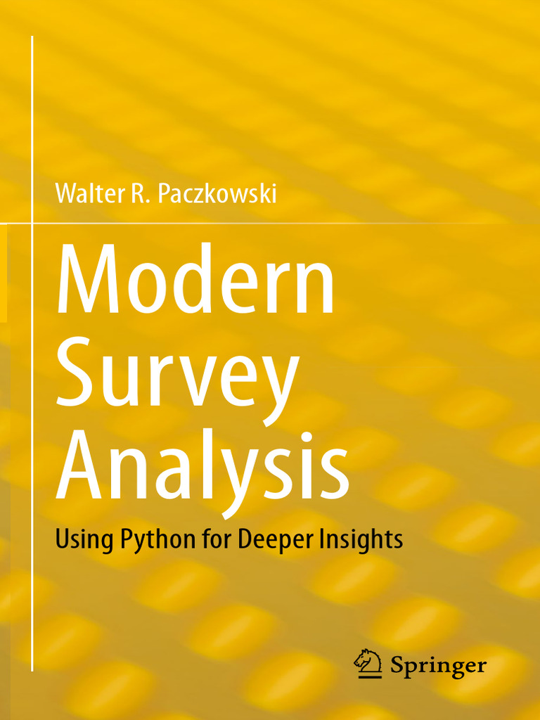 Paczkowski Walter - Modern Survey Analysis - 2022 | PDF