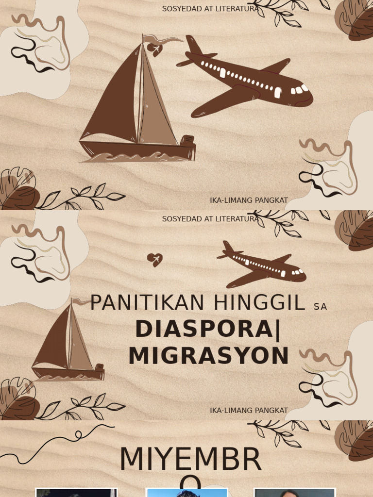 Diaspora at Migrasyon 1 | PDF