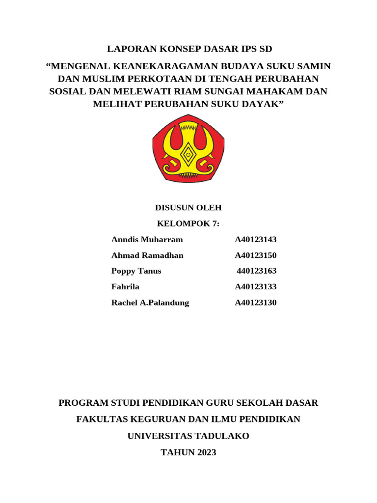 LAPORAN klp 7 IPS SD - | PDF