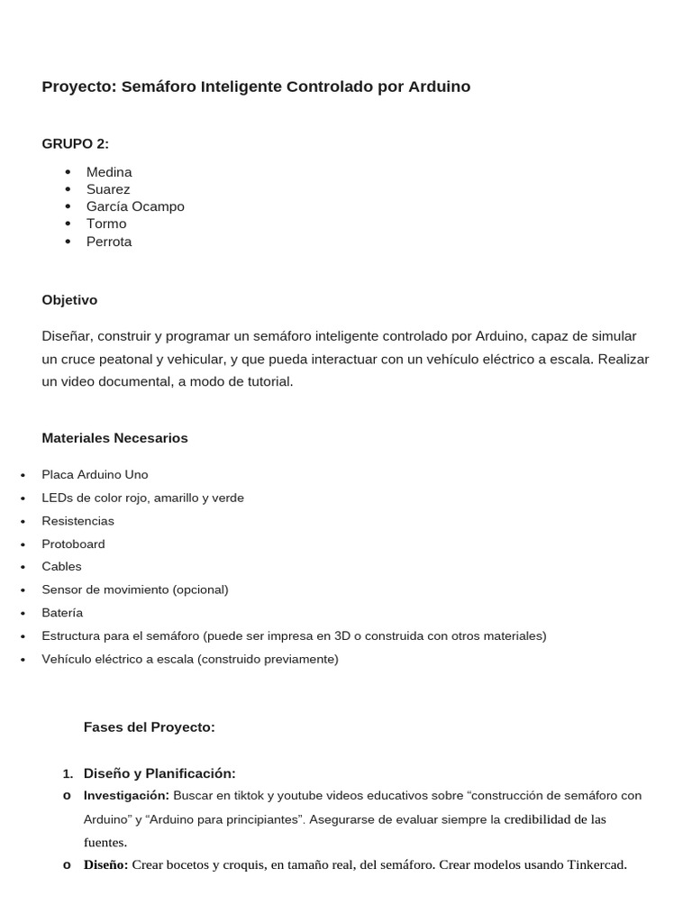 Semaforo Arduino Pdf Arduino Computadoras